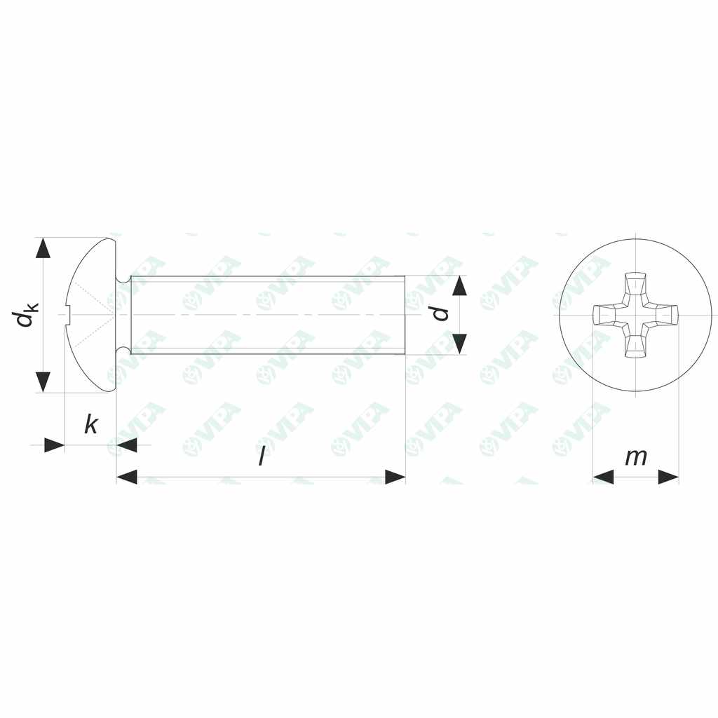 cross recessed truss head screws