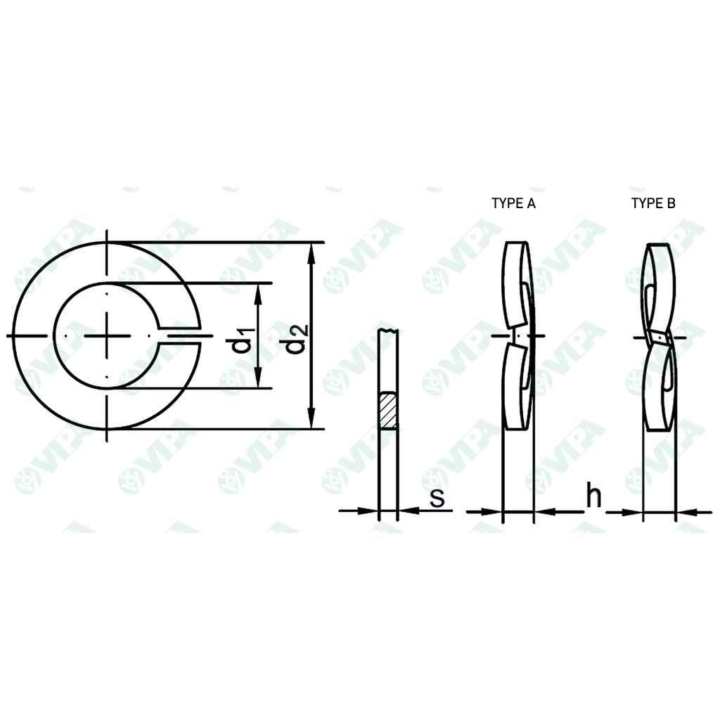 UNI 8839 DIN 128 spiralfederscheiben (grower)