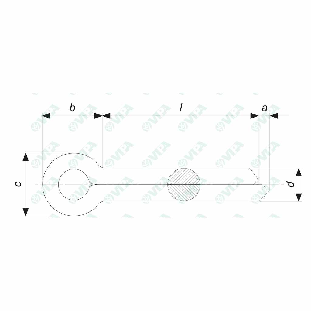 UNI 1336 ISO 1234 DIN 94 Copiglie