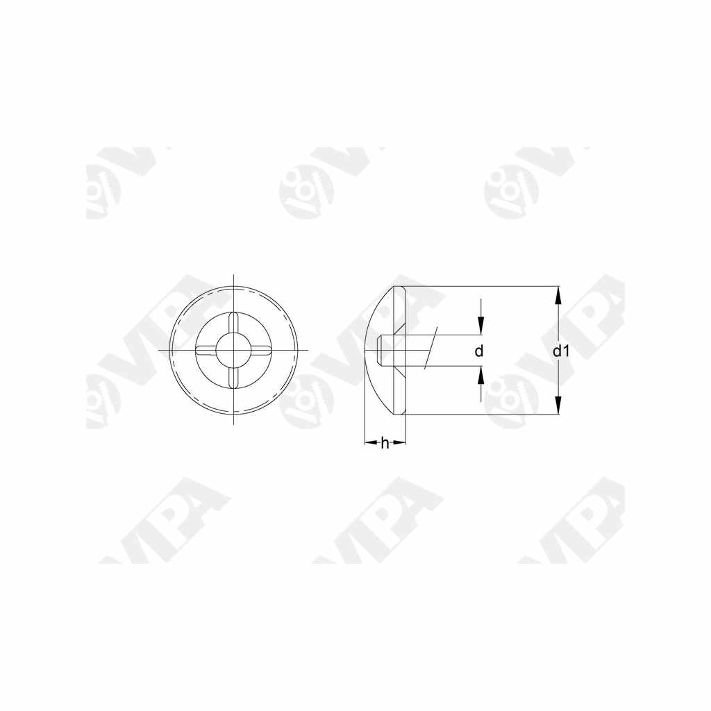 Retaining rings with cap RPC