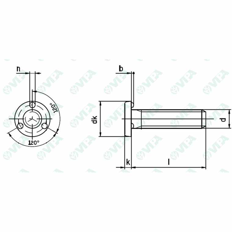Viti testa cilindrica per saldatura a proiezione norma FIAT 10453