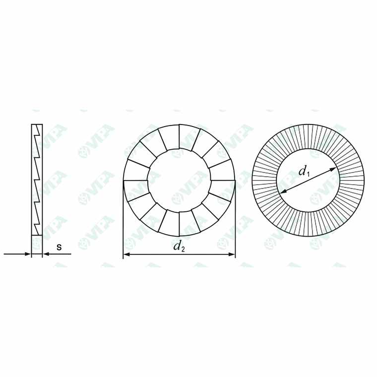 DIN 25201 keilsicherungsscheiben typ nord-lock